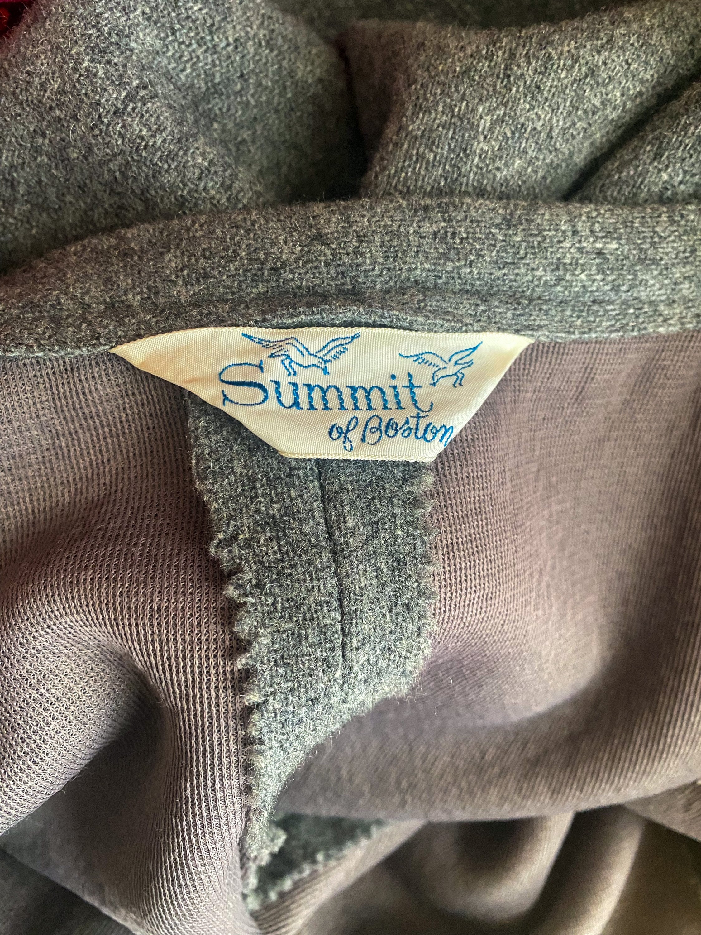 Vintage 50s summit of Bostonmidi Skirt Grey Heather Wool Tweed Preppy ...