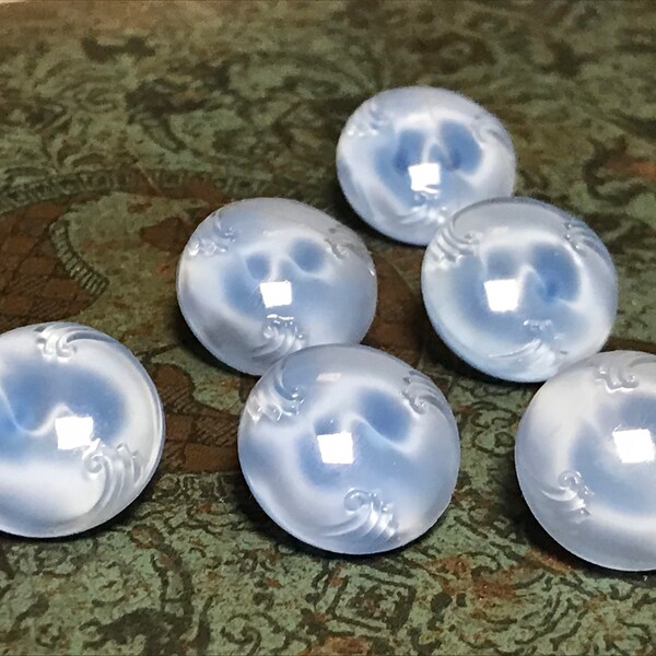 Blue Glass Buttons - Etsy