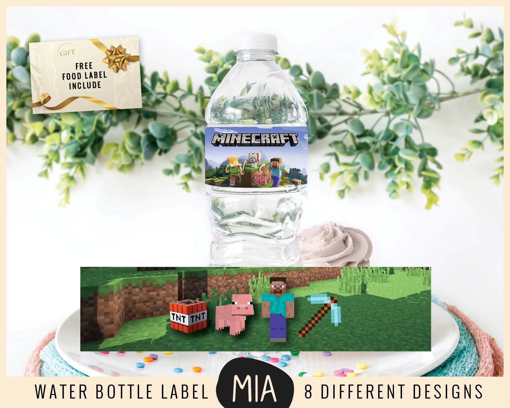 Minecraft Water Block Label