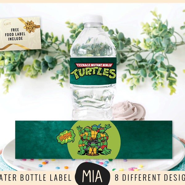 Ninja Turtles Water Bottles - Etsy
