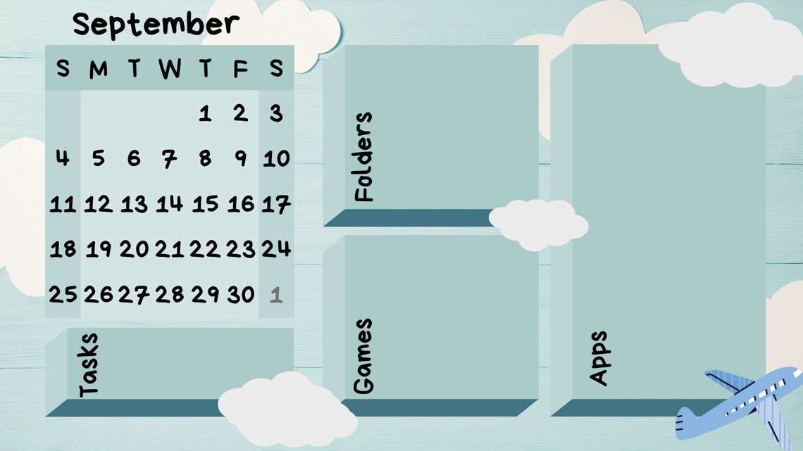 September Desktop Wallpaper Pack - Etsy