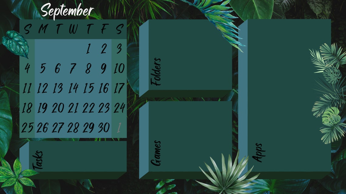 September Desktop Wallpaper Pack - Etsy