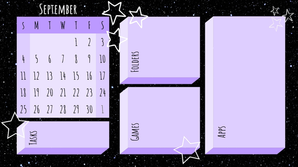 September Desktop Wallpaper Pack - Etsy