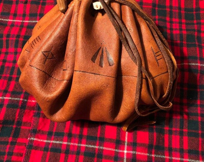 Leather Rune Bag - Etsy