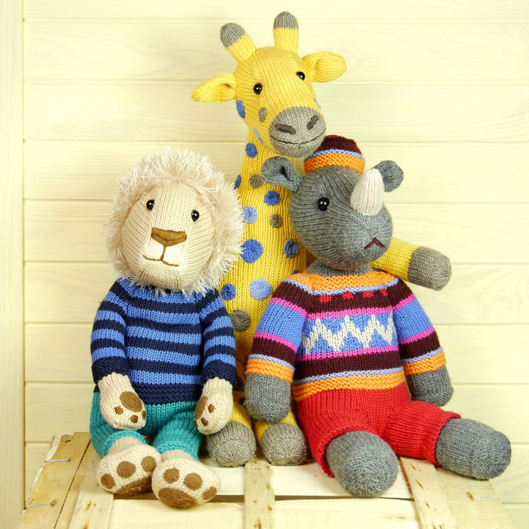 Rhino MARVIN Knitting Pattern - Etsy