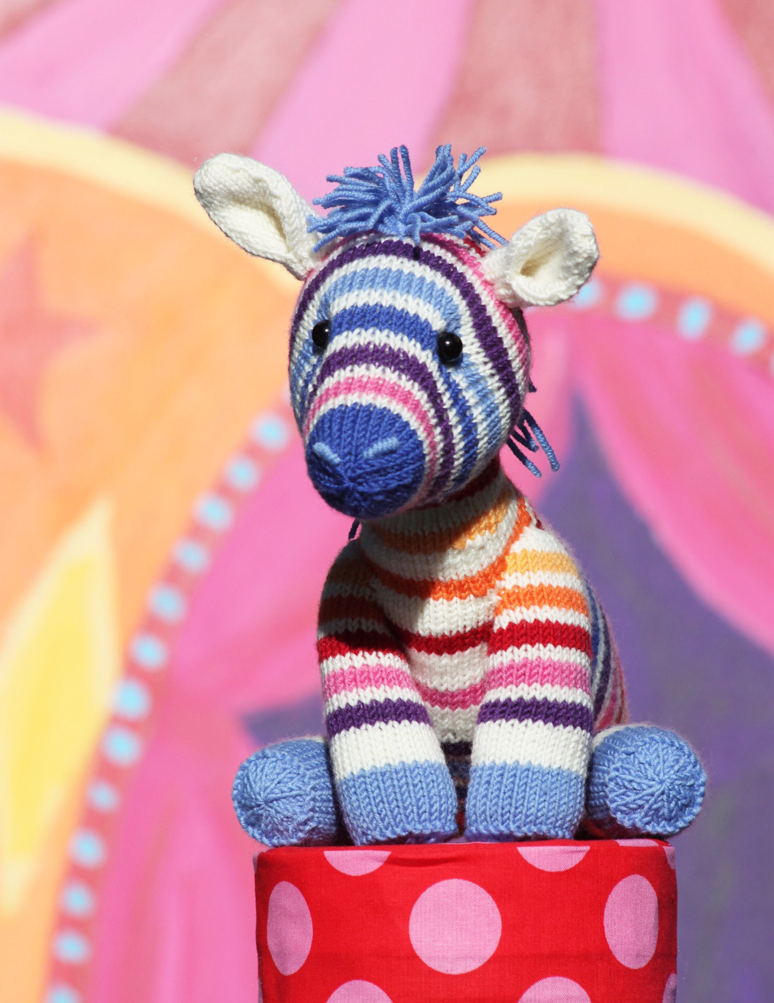 Rainbow Zebra NORA Knitting Pattern - Etsy Canada