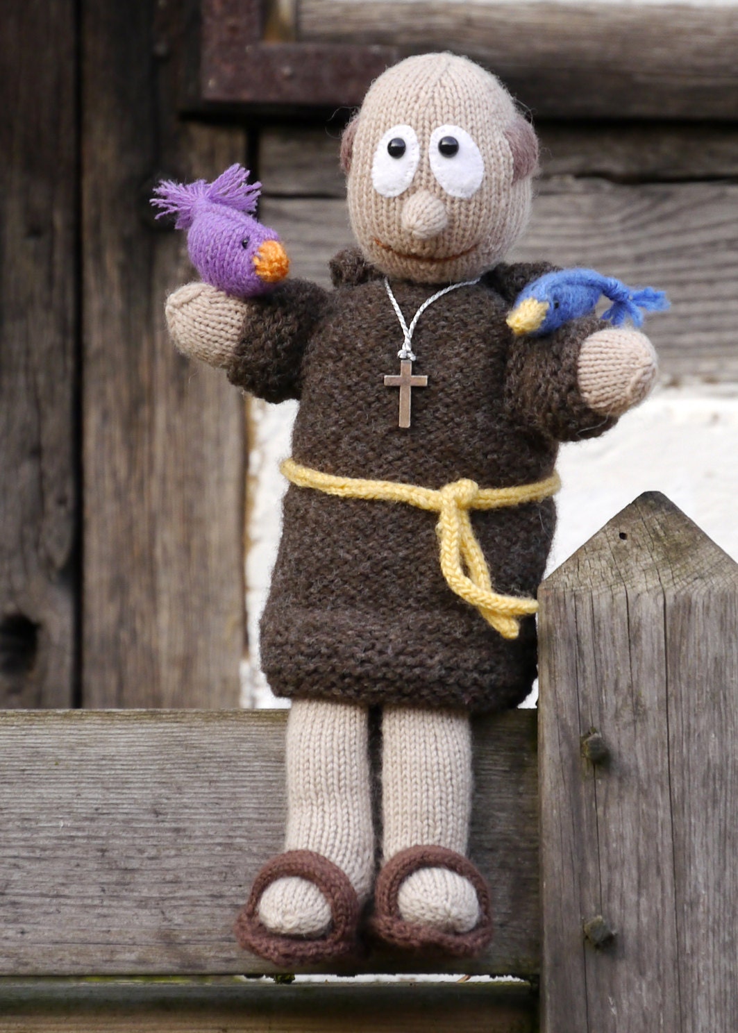 Hand Puppet ST. FRANCIS Knitting Pattern - Etsy