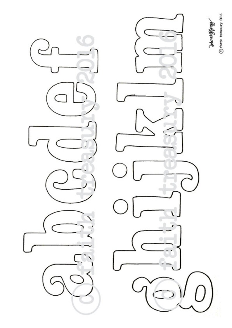 Alphabets Printable Bundle Pages for Bible Art Journaling - Etsy
