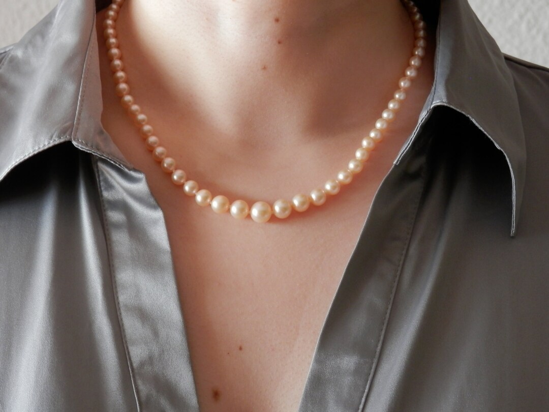 Bridal Pearl Necklace-graduated Pearl Necklace-statement Pearl Necklace ...