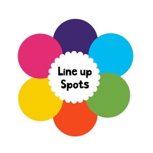 Set of 24 Line up Spots, Line Markers, Classroom Line Helpers ...