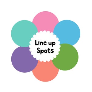 Set of 24 Line up Spots, Line Markers, Classroom Line Helpers ...