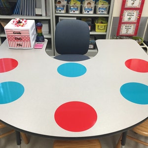 6 Vinyl Dry Erase Mats Vinyl Dry Erase Circles Custom Vinyl | Etsy