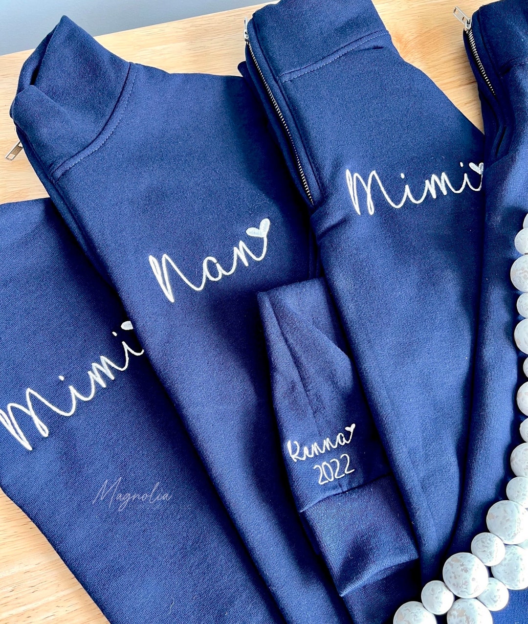 ADD- ON: Embroidered Initials or Name on Cuff - Etsy
