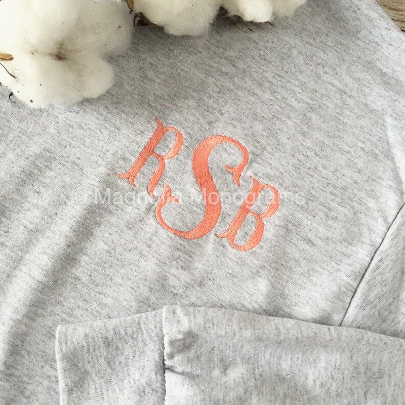 Monogram Long Sleeve - Etsy
