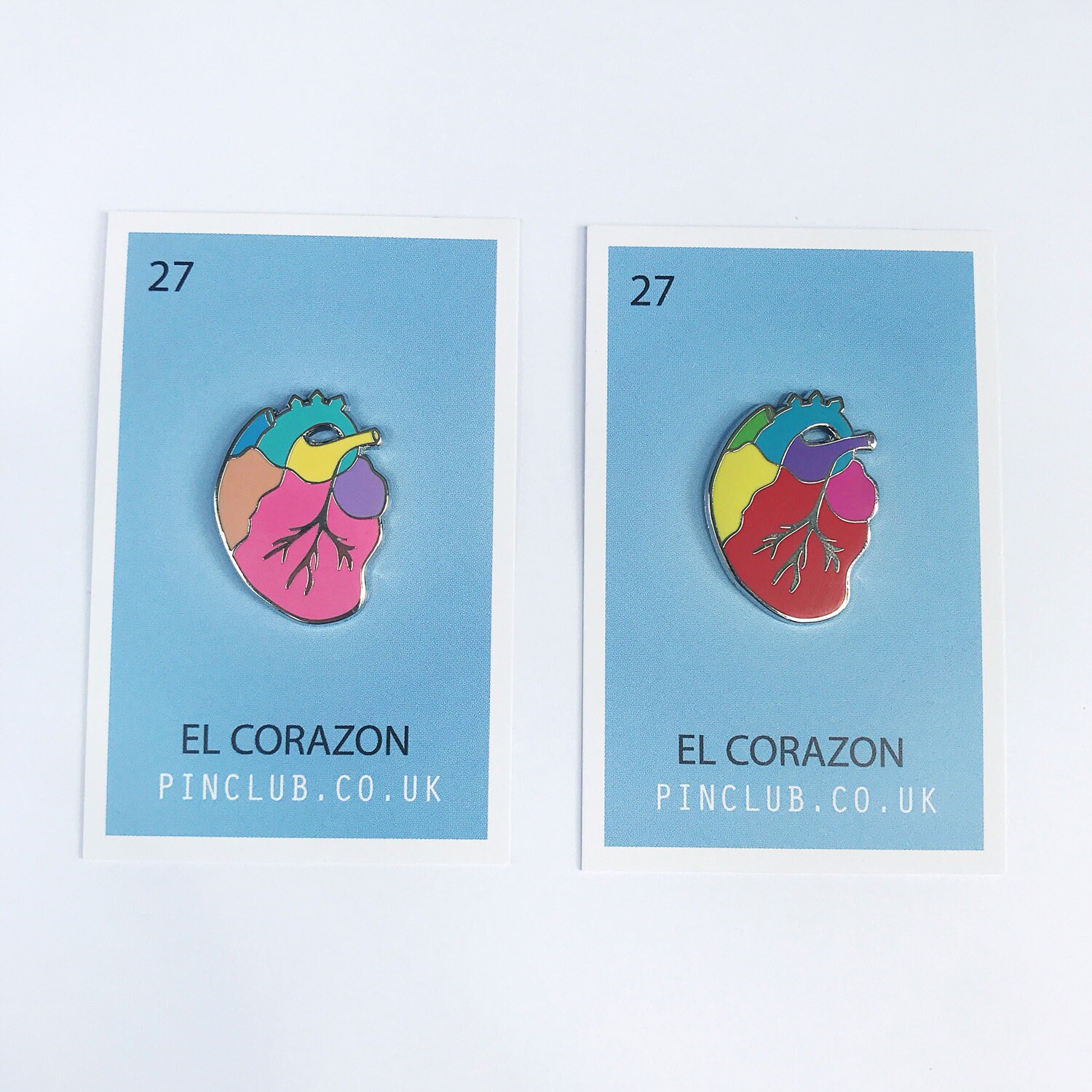 Anatomical Heart Enamel Pin Mexican Corazon Heart | Etsy