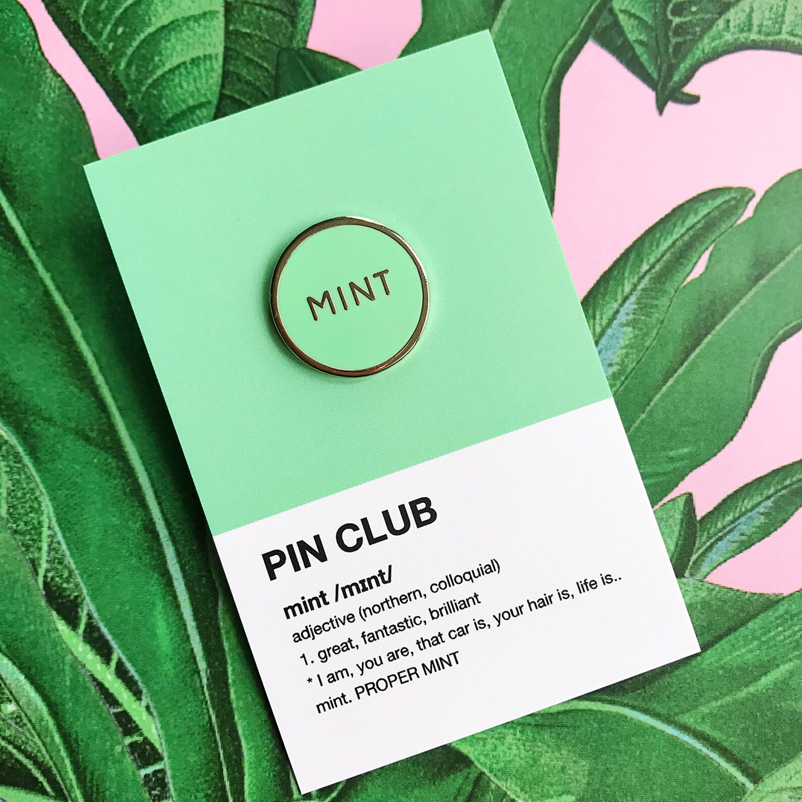 MINT Enamel Pin - Etsy