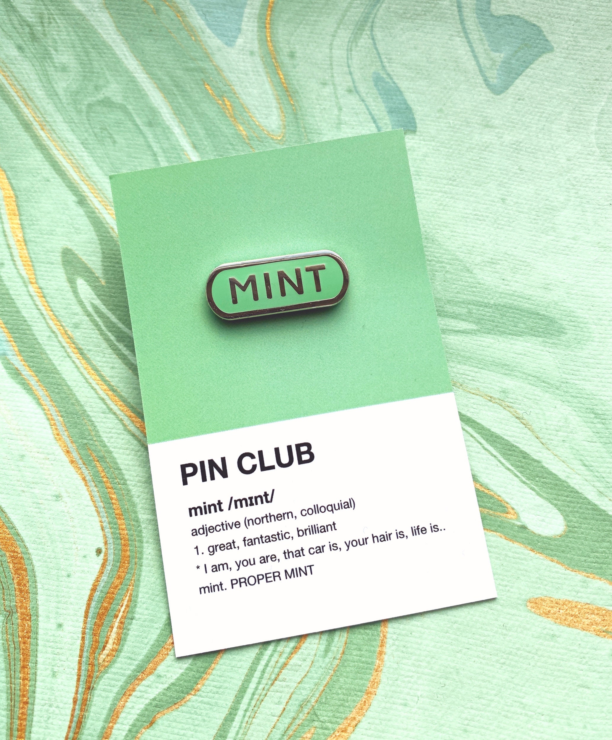 MINT Enamel Pin | Etsy UK