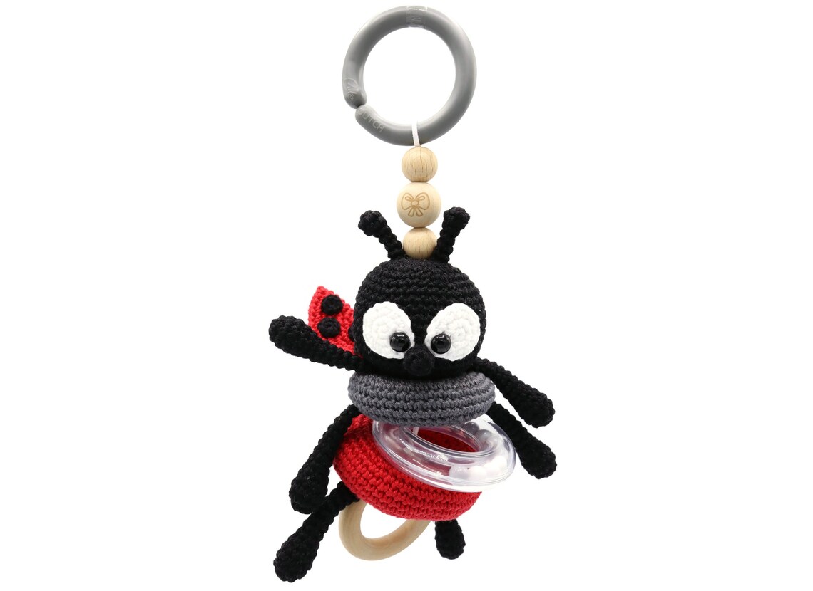 CROCHET PATTERN Stroller Toy Ladybug | Etsy