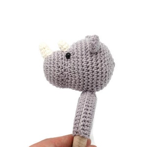 CROCHET PATTERN Rattle Rhino - Etsy