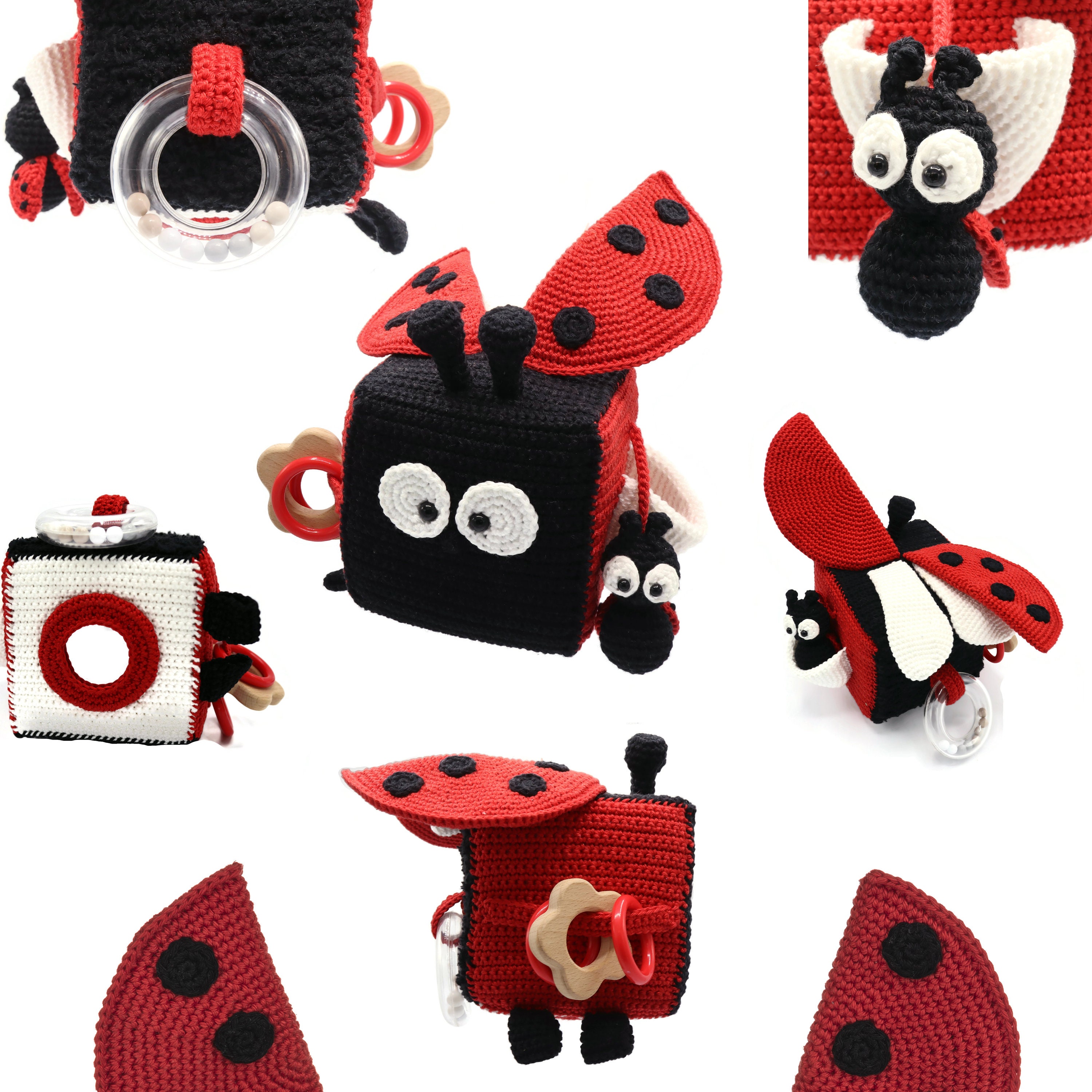 CROCHET PATTERN Activity Cube Ladybug - Etsy