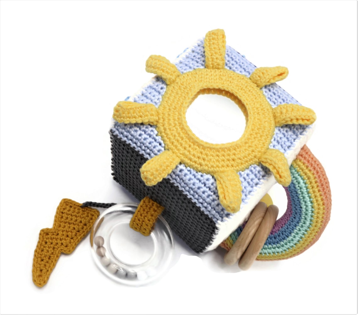 CROCHET PATTERN Activity Cube Weather - Etsy