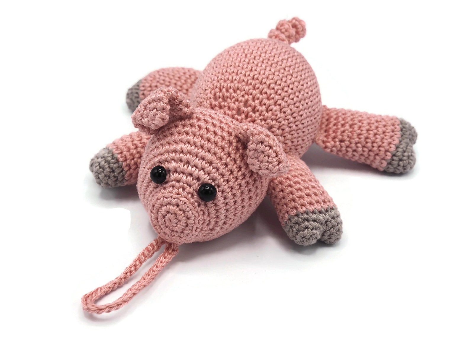 CROCHET PATTERN Pacifier Buddy Piglet - Etsy