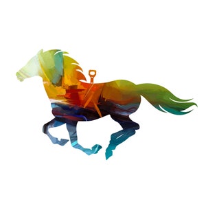 Metal Wall Art Running Horse - Etsy