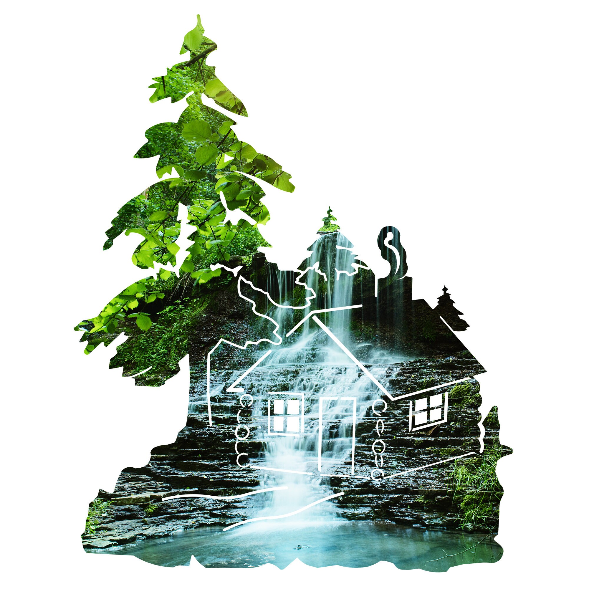 Metal Wall Art Cabin in the Woods Wall Decor - Etsy