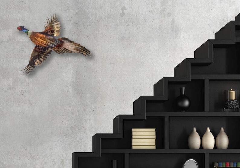 Metal Wall Art Pheasant Wall Decor SET | Etsy