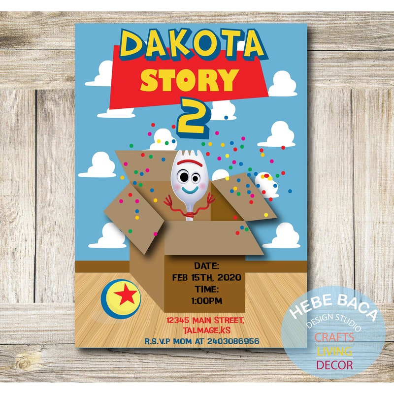 Toy Story Invitation - Etsy