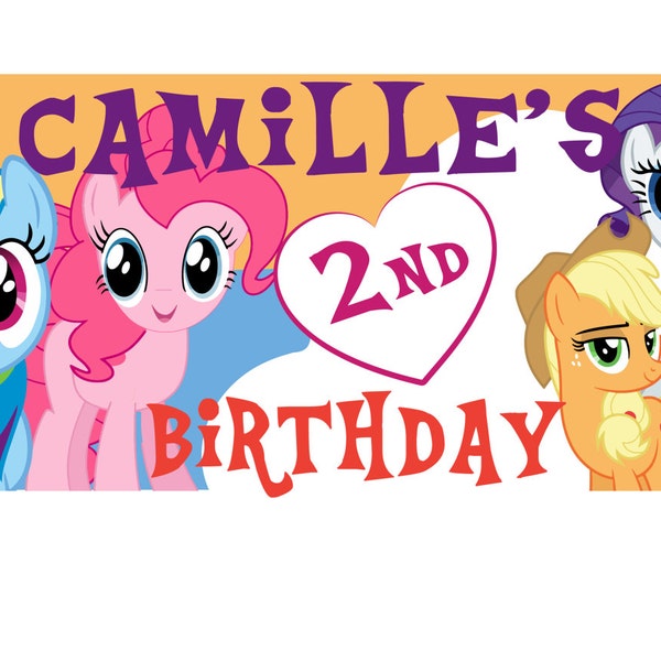 My Little Pony Birthday Banner - Etsy
