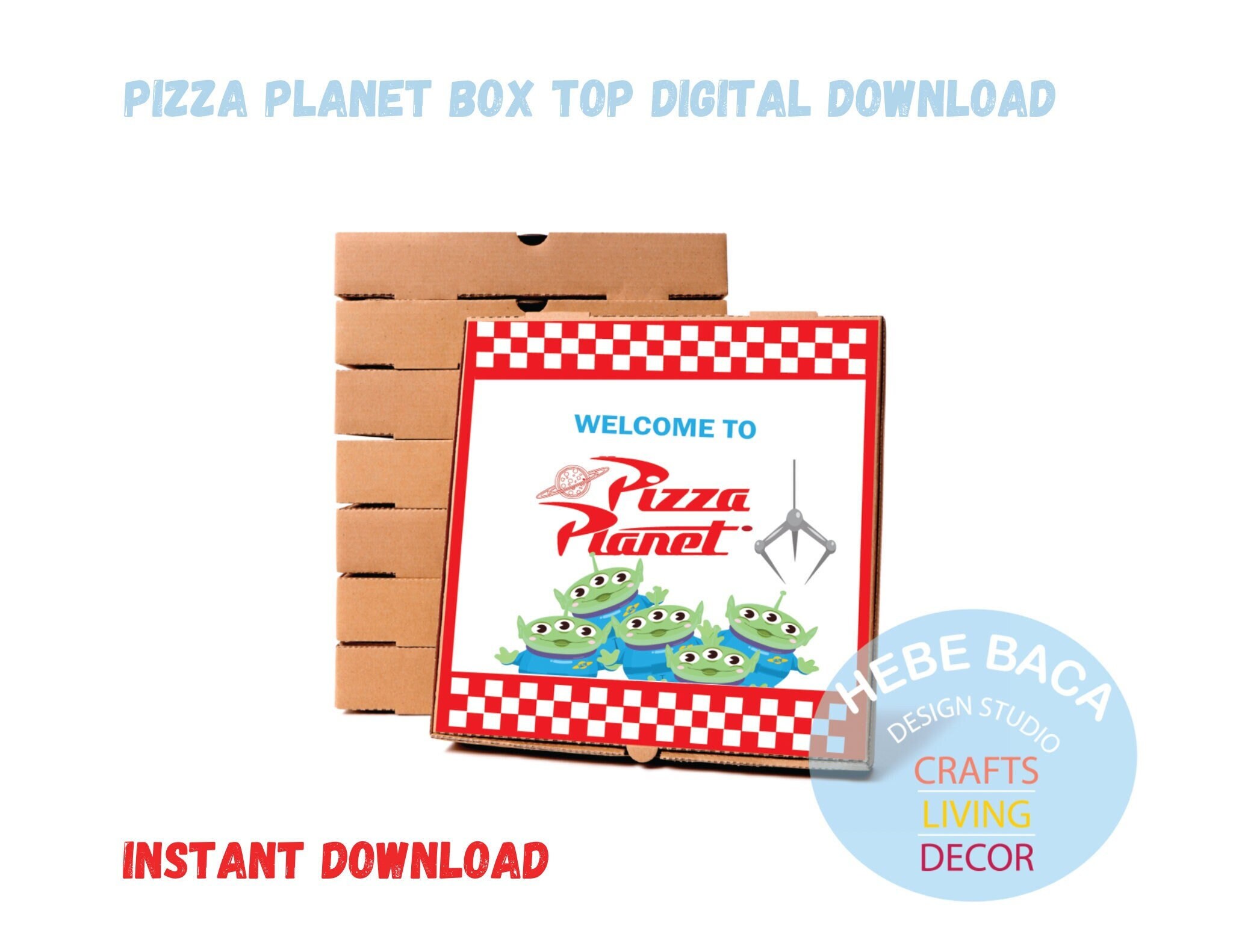 Pizza Planet, Pizza Planet Box Toy Story Birthday Buzz Lightyear ...