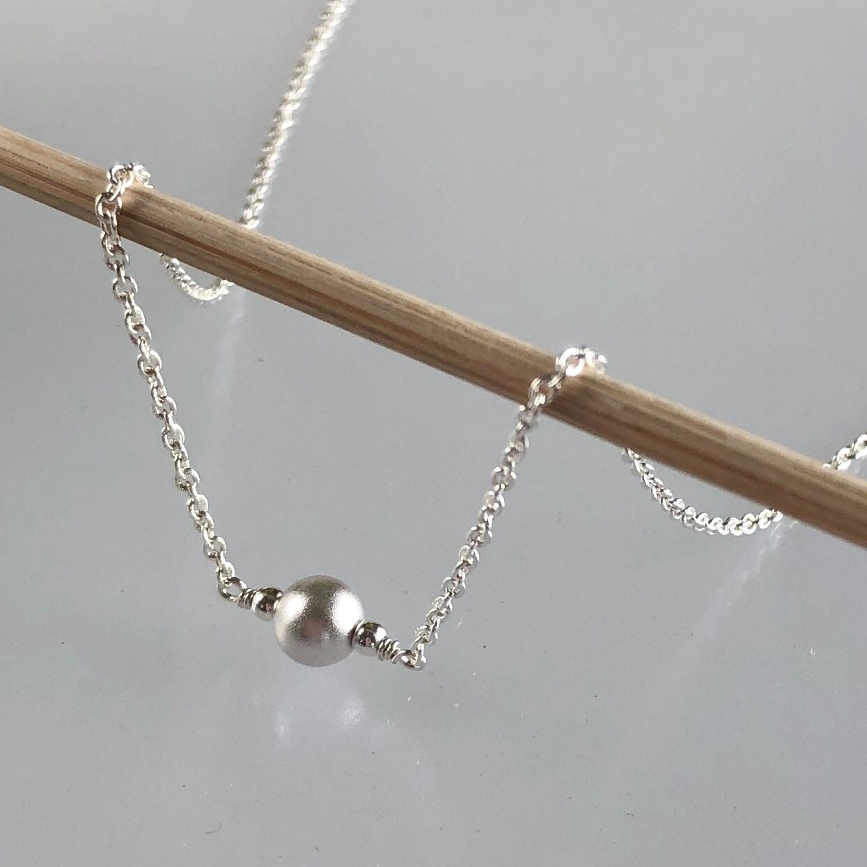 Collier de perles en argent sterling collier délicat de perle | Etsy