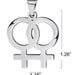 Double Venus Stainless Steel Symbol Necklace - Etsy