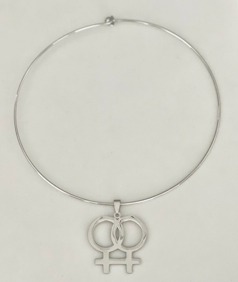 Double Venus Stainless Steel Symbol Necklace - Etsy