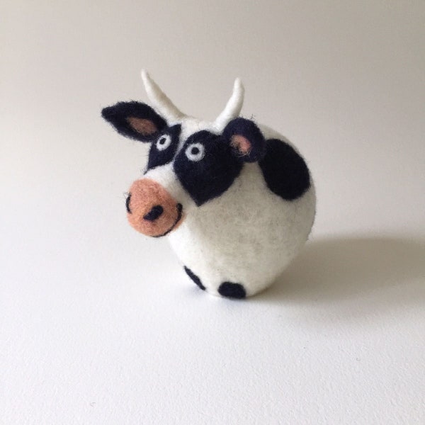 Felt Cow - Etsy