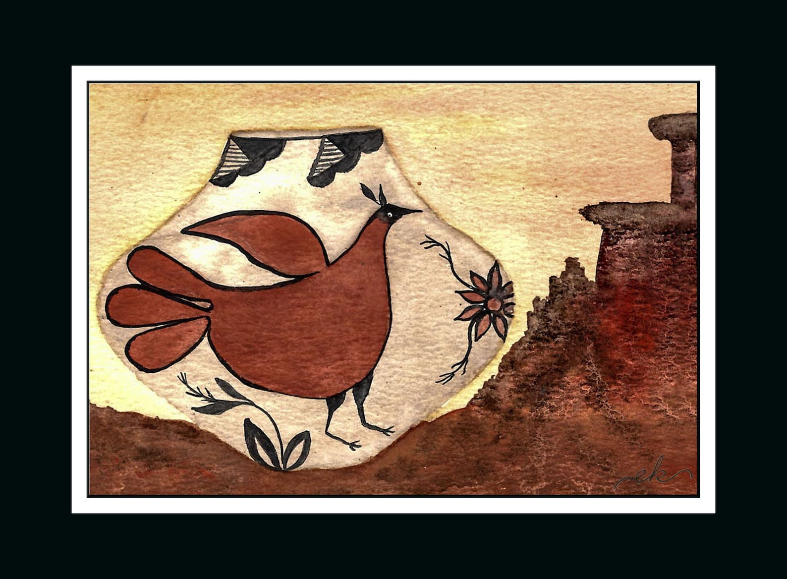 Southwest Pottery 5x7 Cards (set of 6) Blank Inside With Envelopes ...