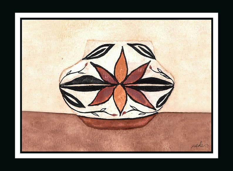 Southwest Pottery 5x7 Cards (set of 6) Blank Inside With Envelopes ...