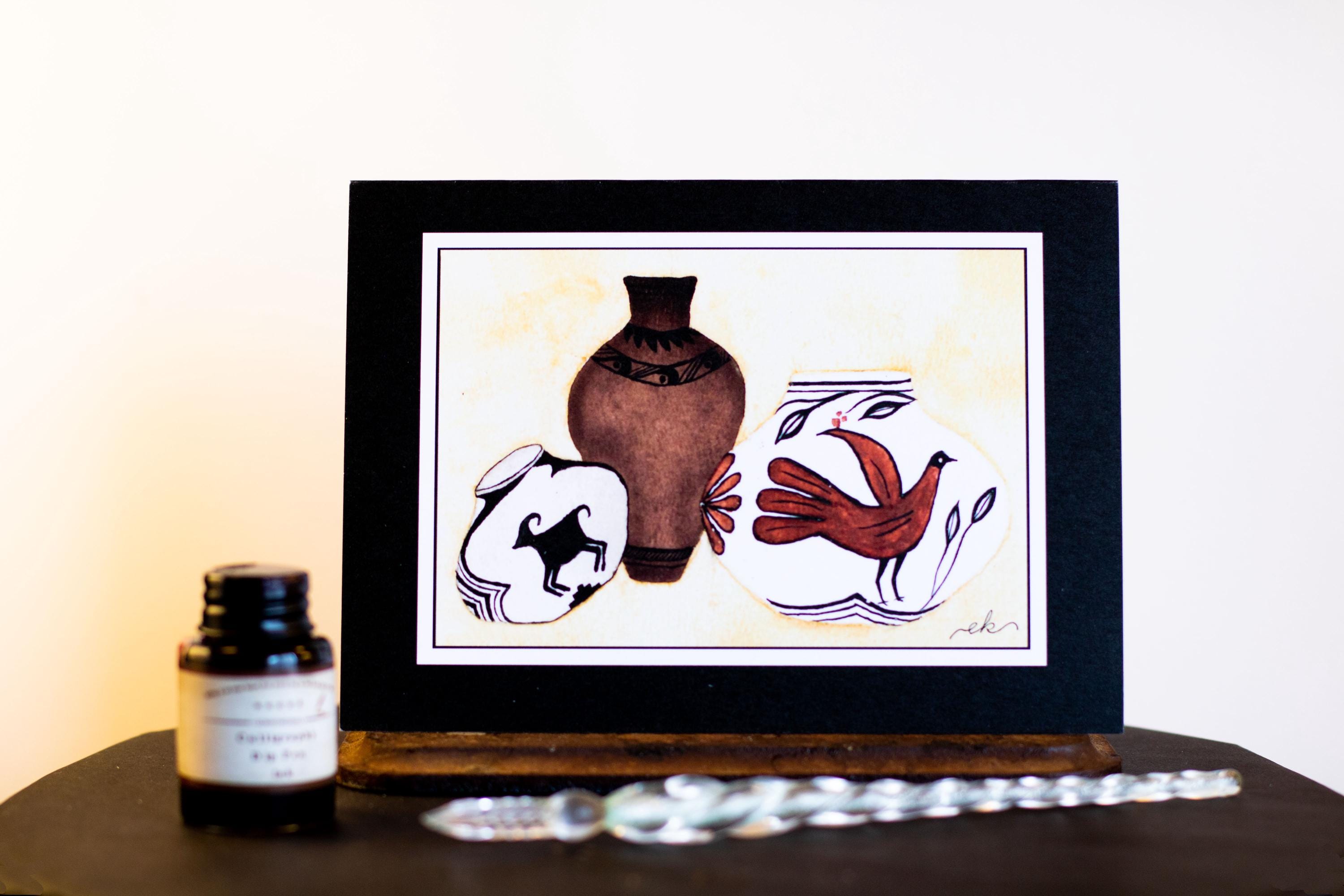 Southwest Pottery 5x7 Cards (set of 6) Blank Inside With Envelopes ...
