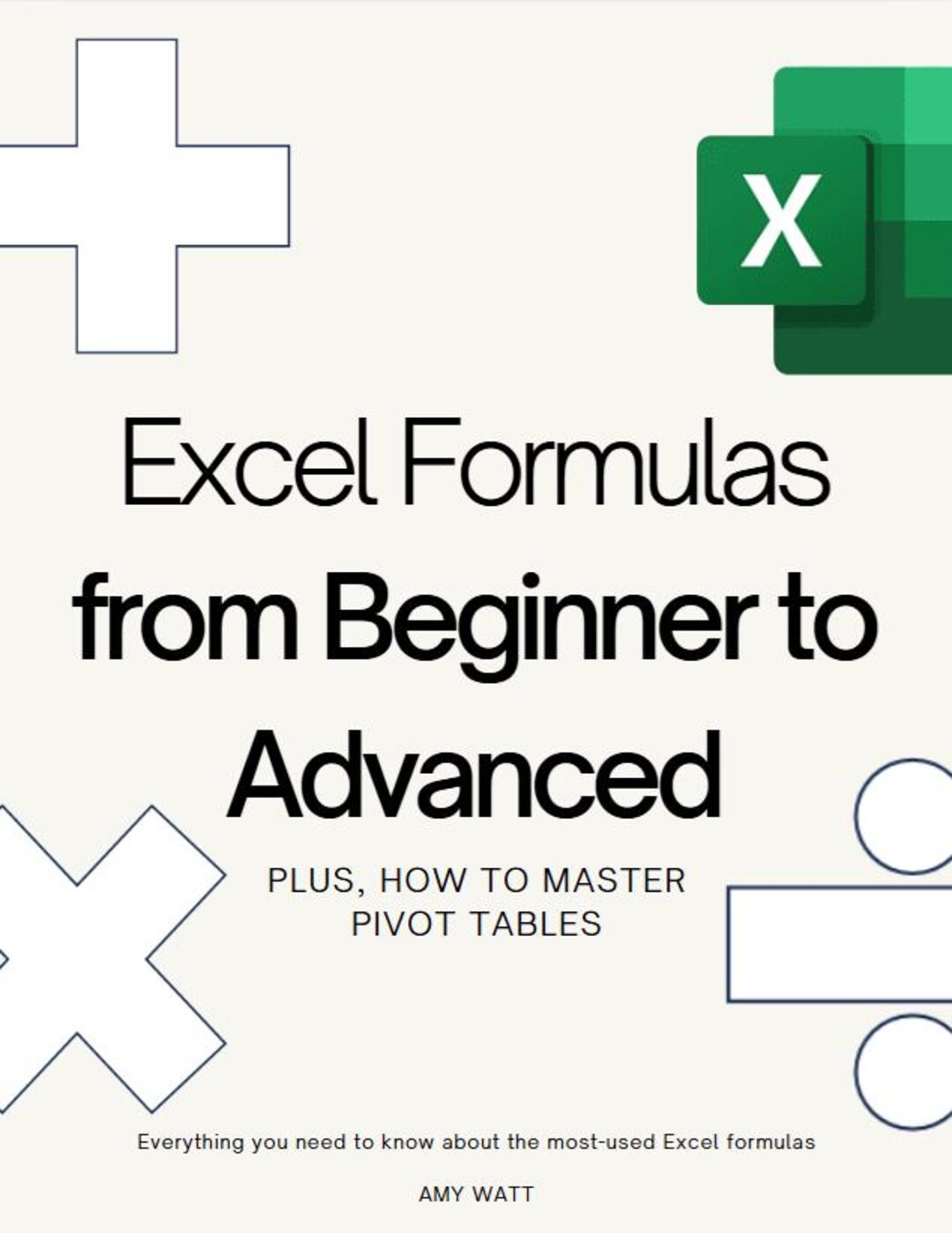 Master Excel Formulas and Pivot Tables - Etsy