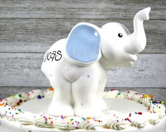 Elephant Birthday Cake Topper - Etsy