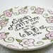 Baby Birth Announcement Plate for Girls // Personalized Baby Gift With ...