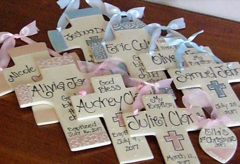 Personalized Baby Dedication Cross in Blue for Boys // Dedication Gifts ...