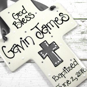 Personalized Baptism Cross With Cross for Boys - Etsy