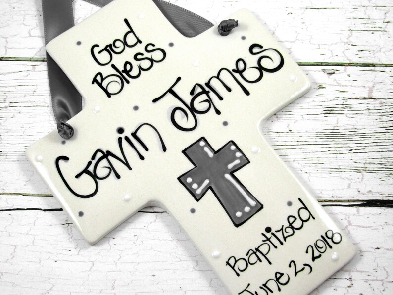 Personalized Baptism Cross With Cross for Boys - Etsy