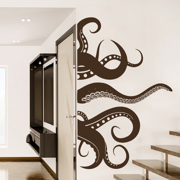 Octopus Wall Decal - Etsy