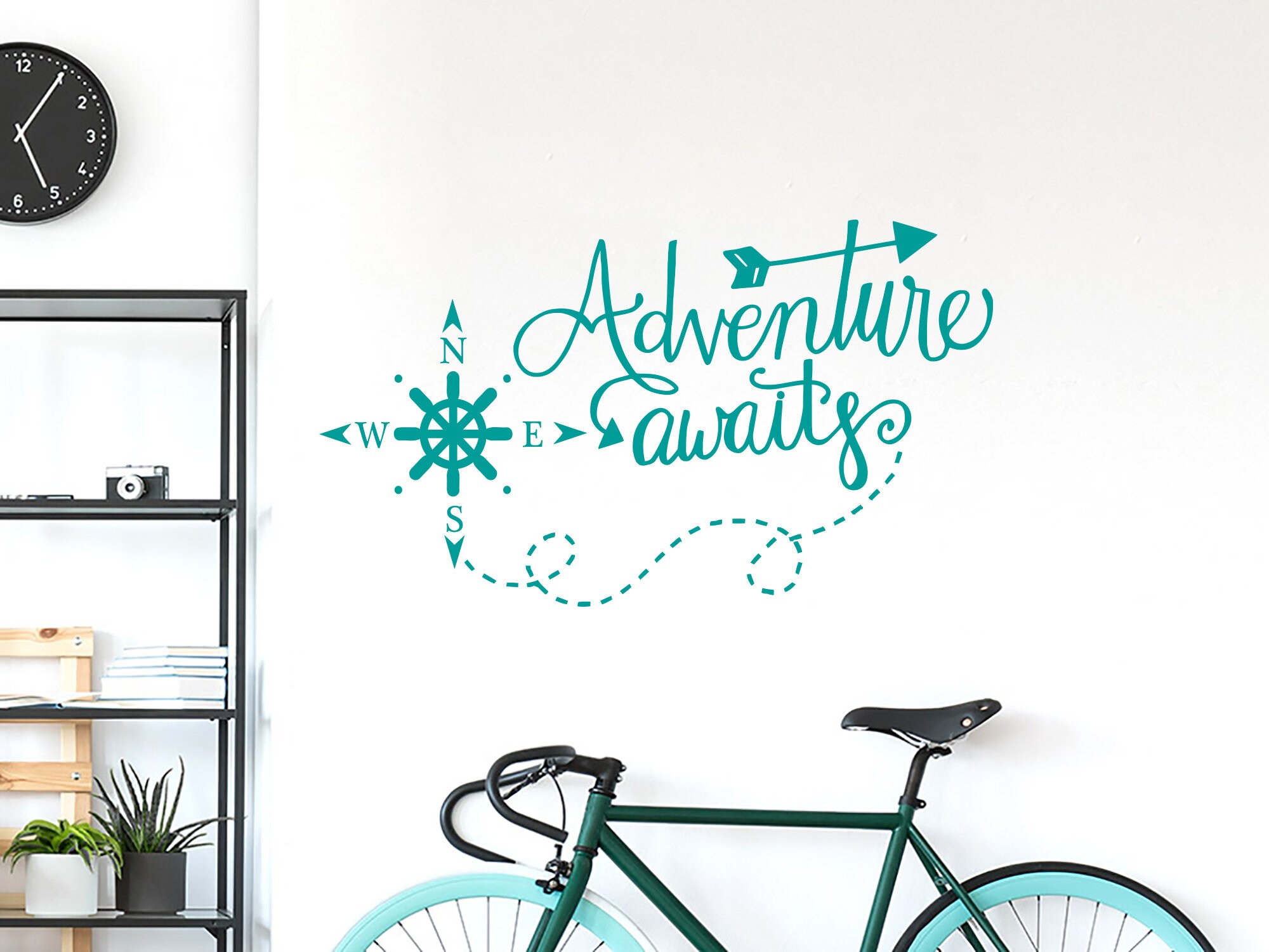 Adventure Awaits Wall Decals Vinyl Stickers Decal Nautical - Etsy UK