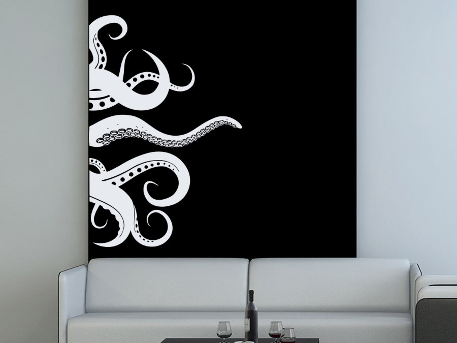Octopus Wall Decal Vinyl Sticker Decals Tentacles Fish Deep | Etsy