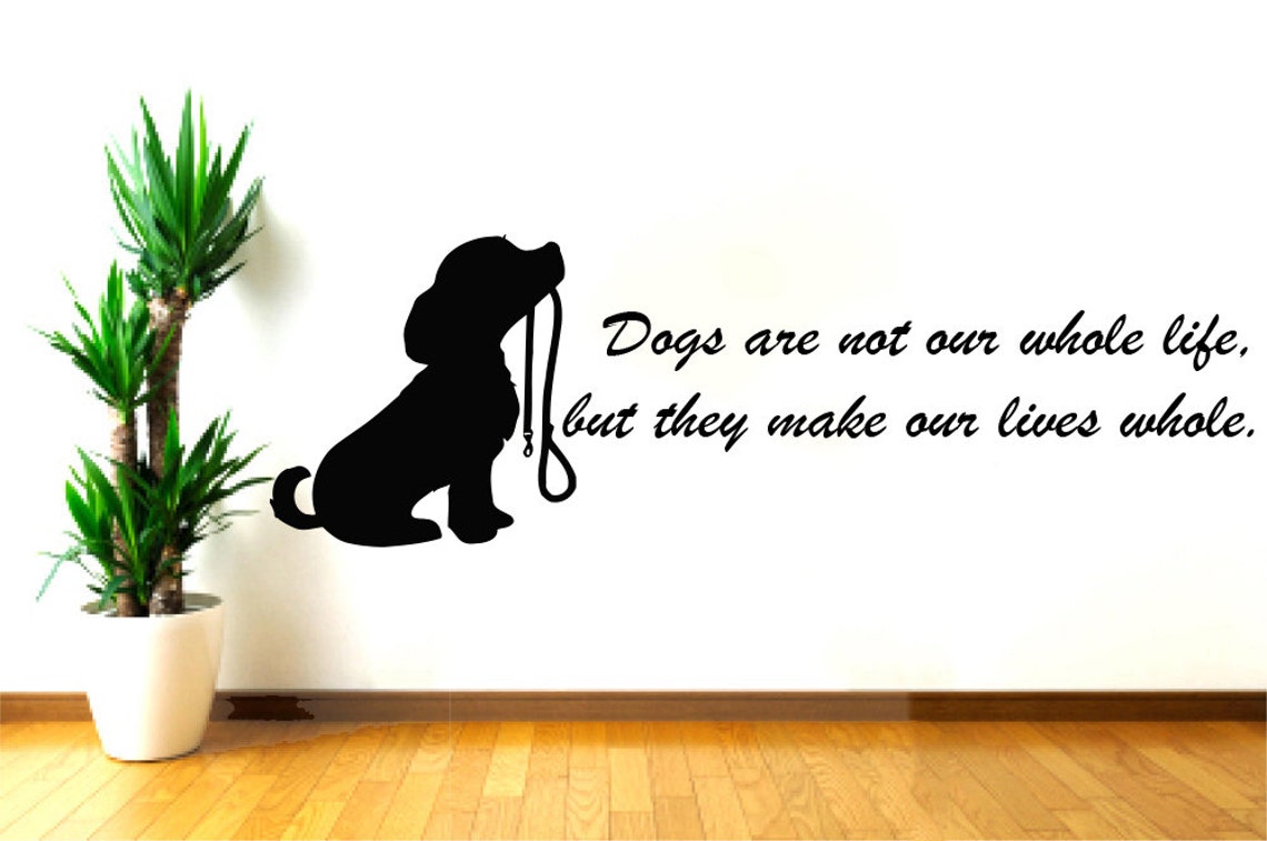 Wall Decals Quotes Vinyl Sticker Decal Quote DOG Animal Dogs | Etsy