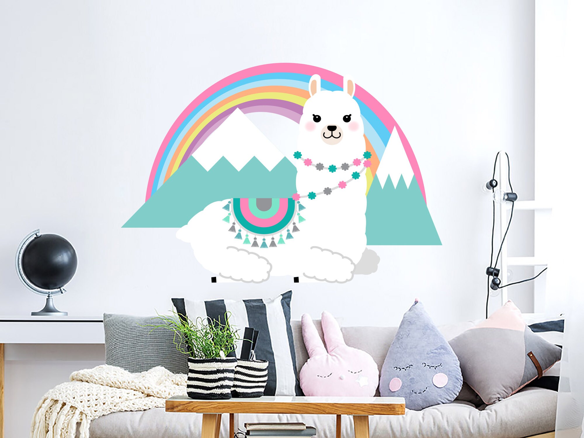 Llama Vinyl Wall Sticker Wall Décor Home & Living etna.com.pe